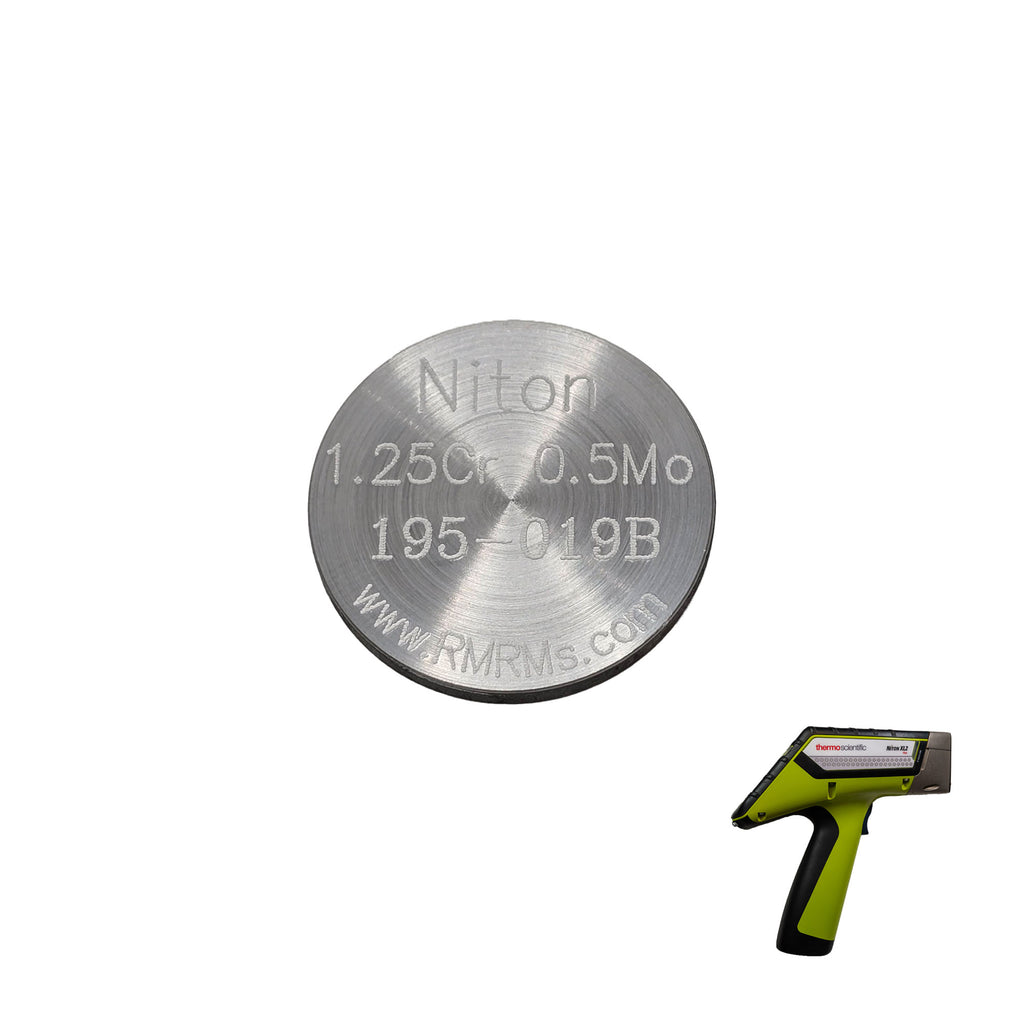 Niton XL2 Plus 1/4Cr 1/2Mo Check Sample for Heavy Elements in Metals